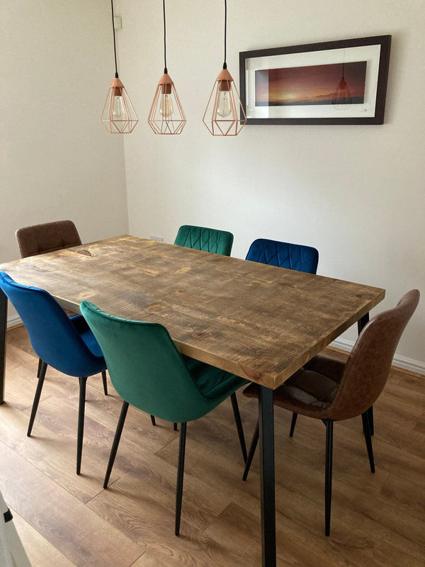 Extra Large Rustic Dining Table - 120 wide – The Grain Company Ltd