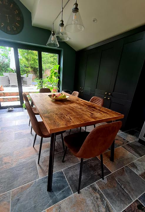 Extra Chunky extra long large rustic dining table - 96 wide – The Grain ...