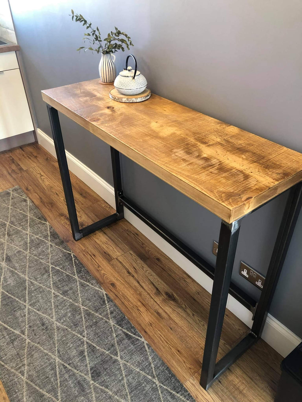 Extra Chunky rustic industrial breakfast bar – The Grain Company Ltd